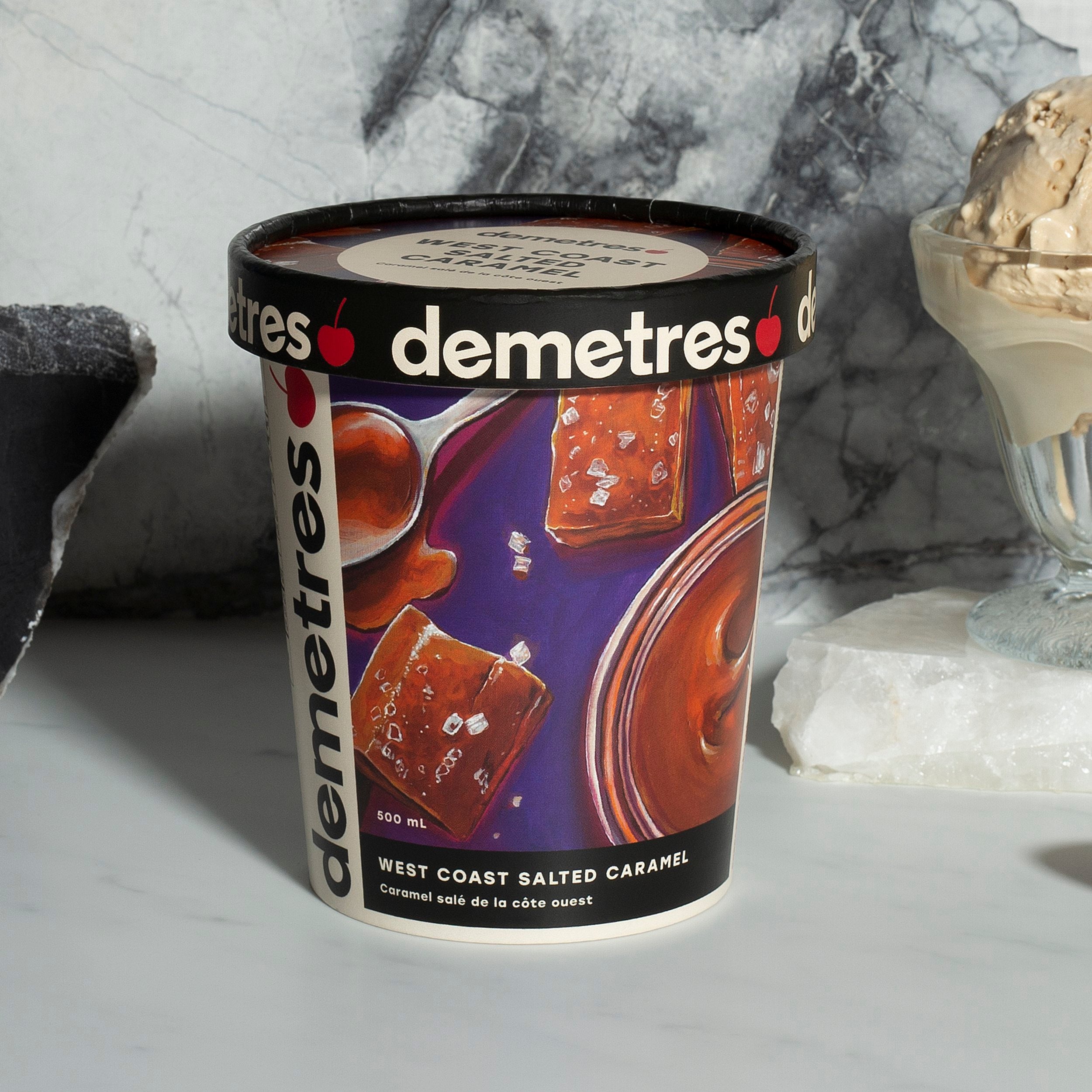 WEST COAST SALTED CARAMEL ICE CREAM, DEMETRES – Creeds