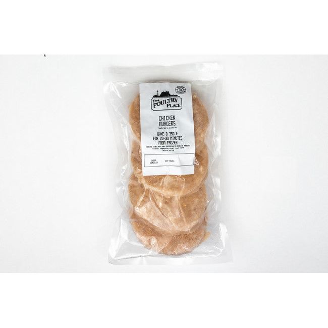 UNBREADED CHICKEN BURGERS, THE POULTRY PLACE – Creeds