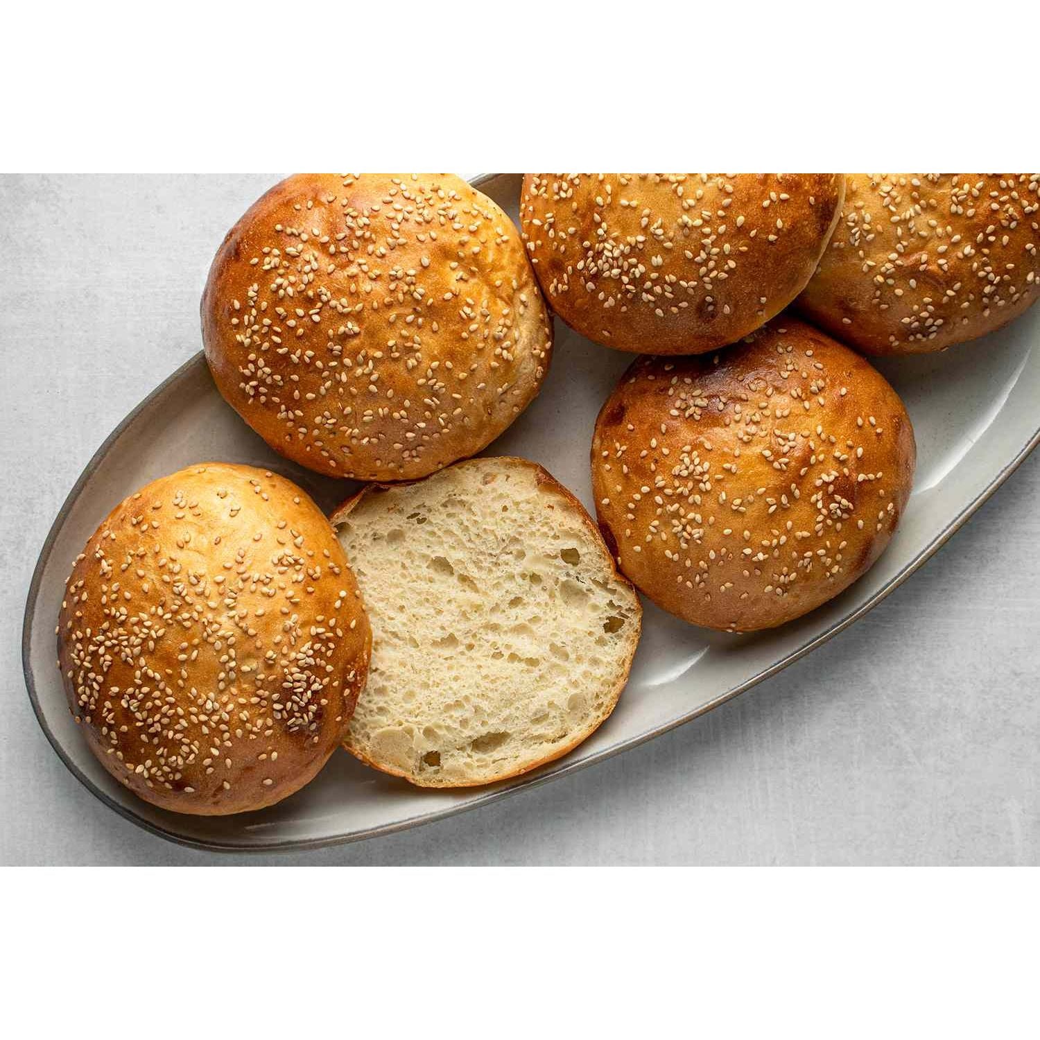 POTATO HAMBURGER BUNS, LEV BAKERY – Creeds