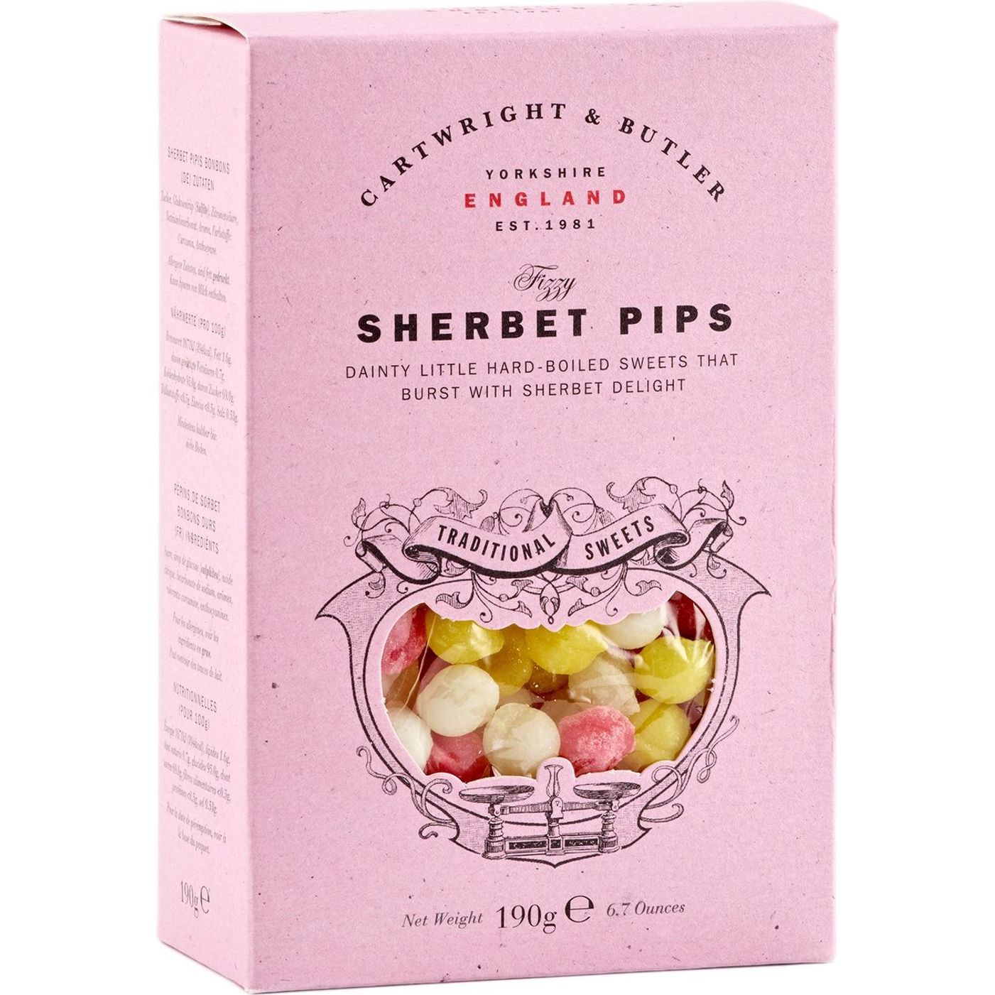 SHERBET PIPS SWEETS, CARTWRIGHT & BUTLER – Creeds